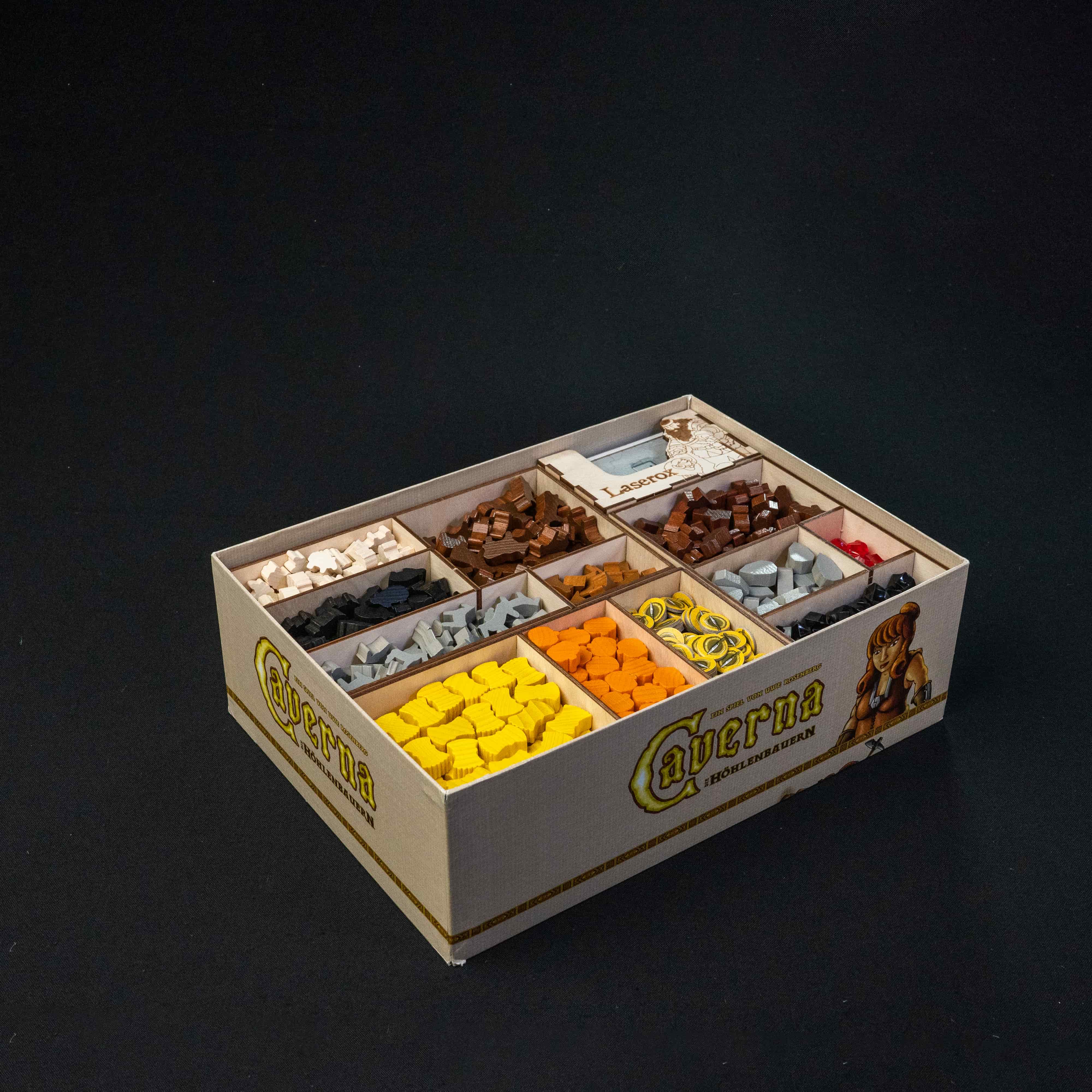 Caverna | Insert | Caverna Organizer (Redesigned) | Laserox – Mayday Games