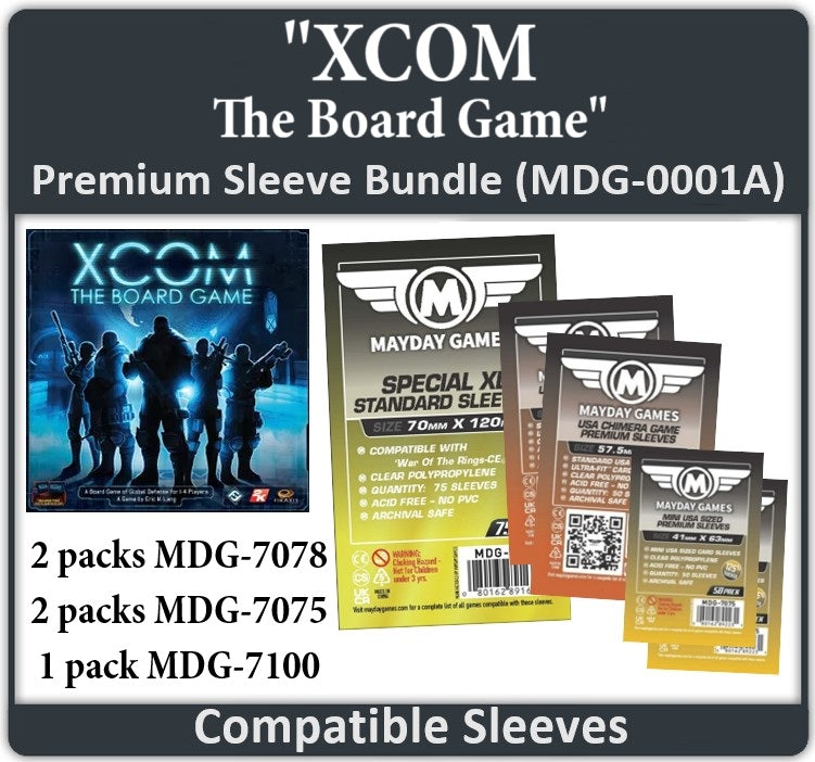 "XCom: The Board Game" Compatible Card Sleeve Bundle – Mayday Games