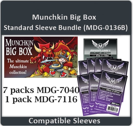 "Munchkin Big box" Compatible Card Sleeve Bundle – Mayday Games