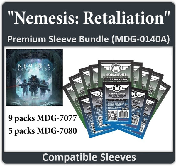 "Nemesis Retaliation" All In Gamefound Compatible Sleeve Bundle ...