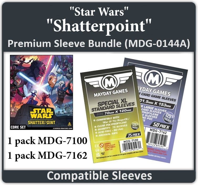 "Star Wars: Shatterpoint" Compatible Card Sleeve Bundle – Mayday Games