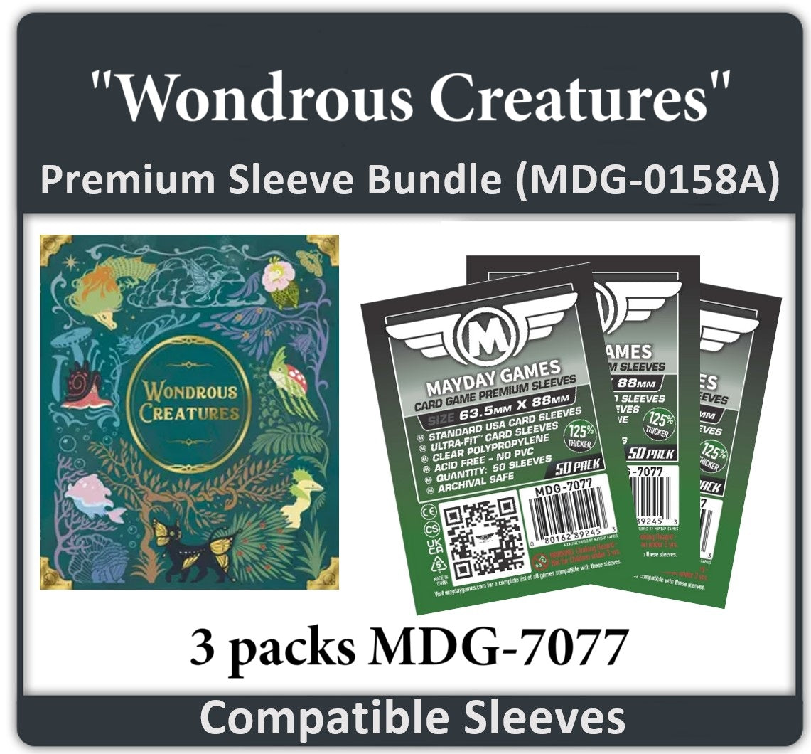 "Wondrous Creatures" Compatible Card Sleeve Bundle – Mayday Games
