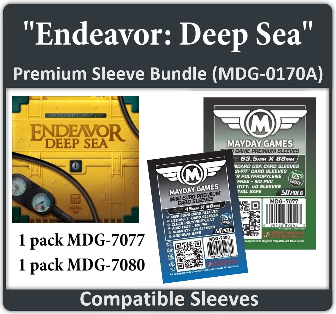 "Endeavor: Deep Sea" Compatible Card Sleeve Bundle – Mayday Games