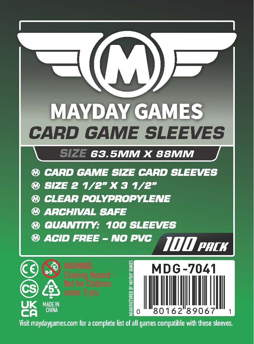 Card Game Card Sleeves (63.5x88mm) – Mayday Games