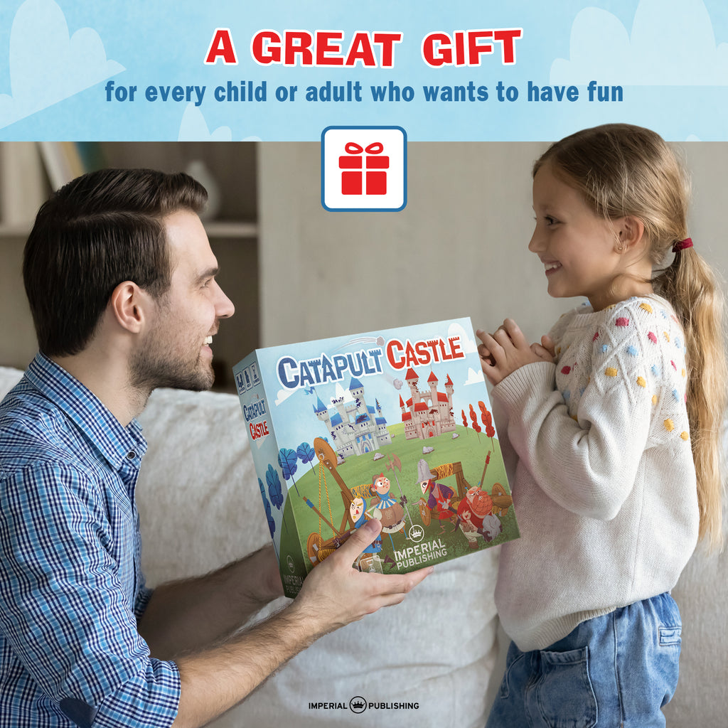 Catapult Castle 1-4 Player Medieval Dexterity Game (Imperial P